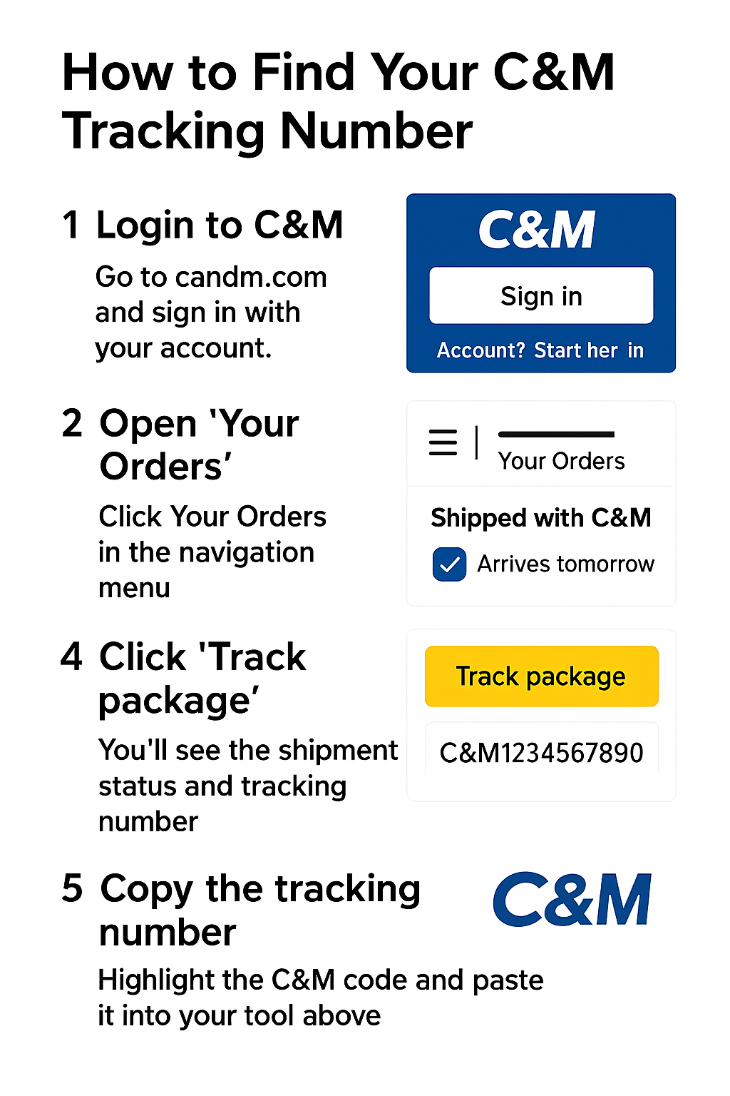 C&M Forwarding Tracking – Track Shipments, LTL & Truckload