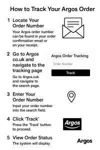Argos Order Tracking | Track Your Argos Parcel Online