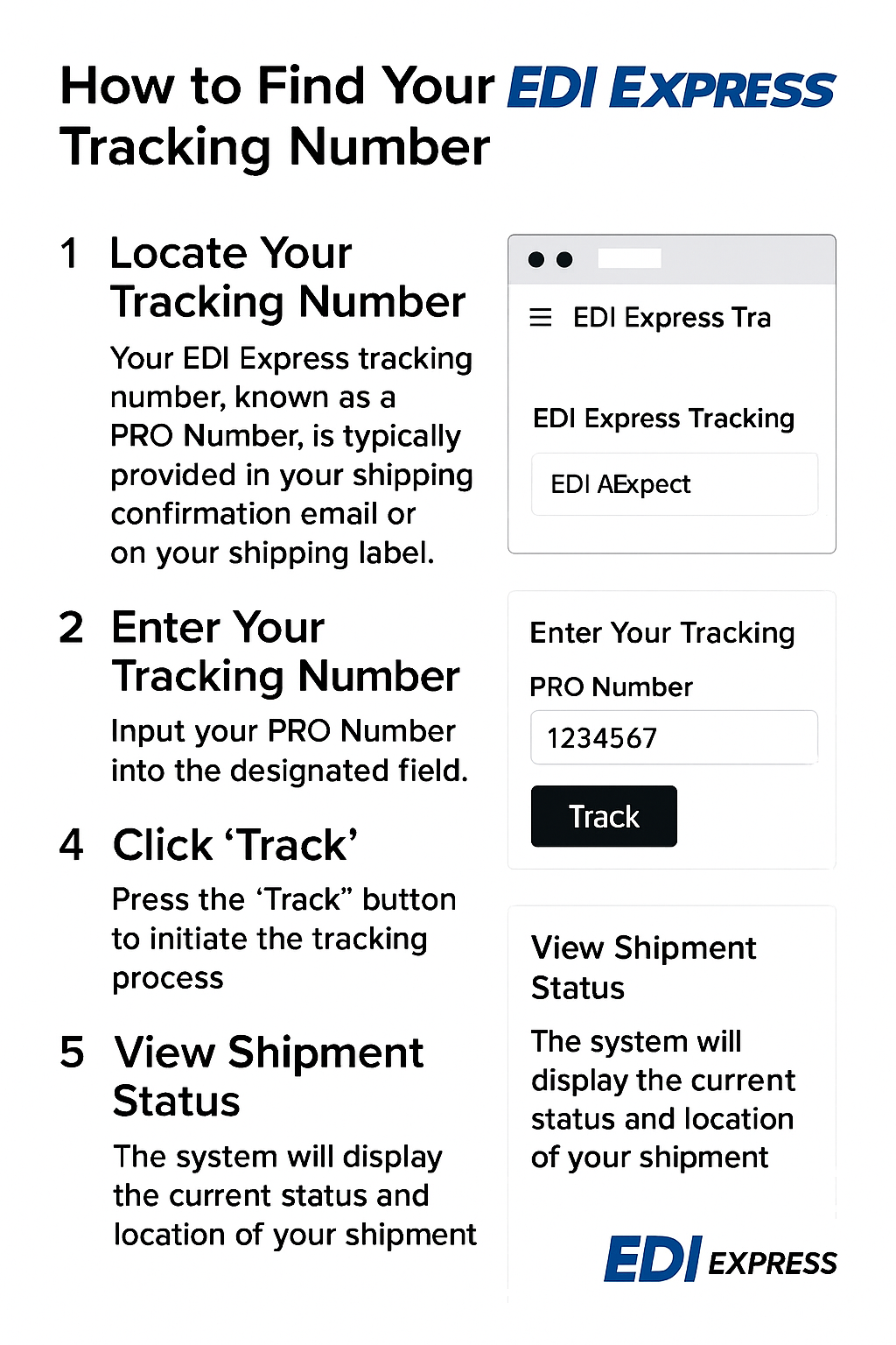 EDI Express Tracking | Track LTL Freight & Parcel Status Online