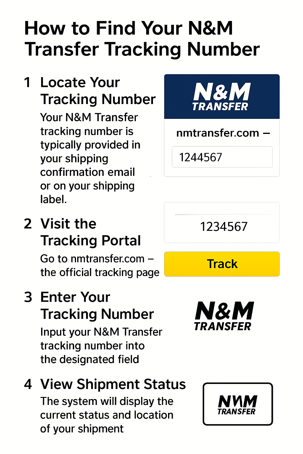 N&M Transfer Tracking – Track Shipments, Orders, and Freight