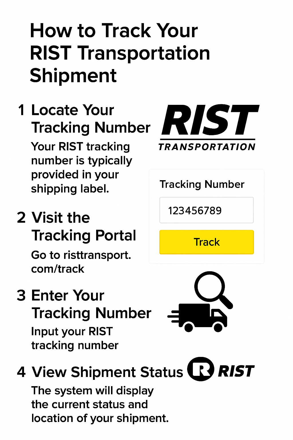 RIST Transportation Tracking | Track RIST PRO Shipments Online